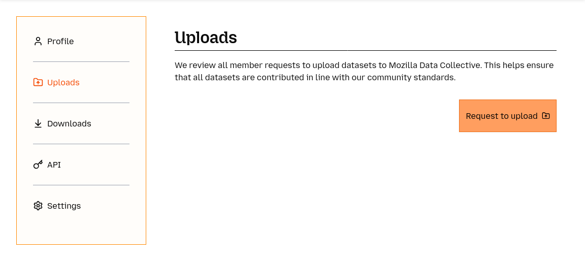 Uploading your dataset to the Mozilla Data Collective Platform